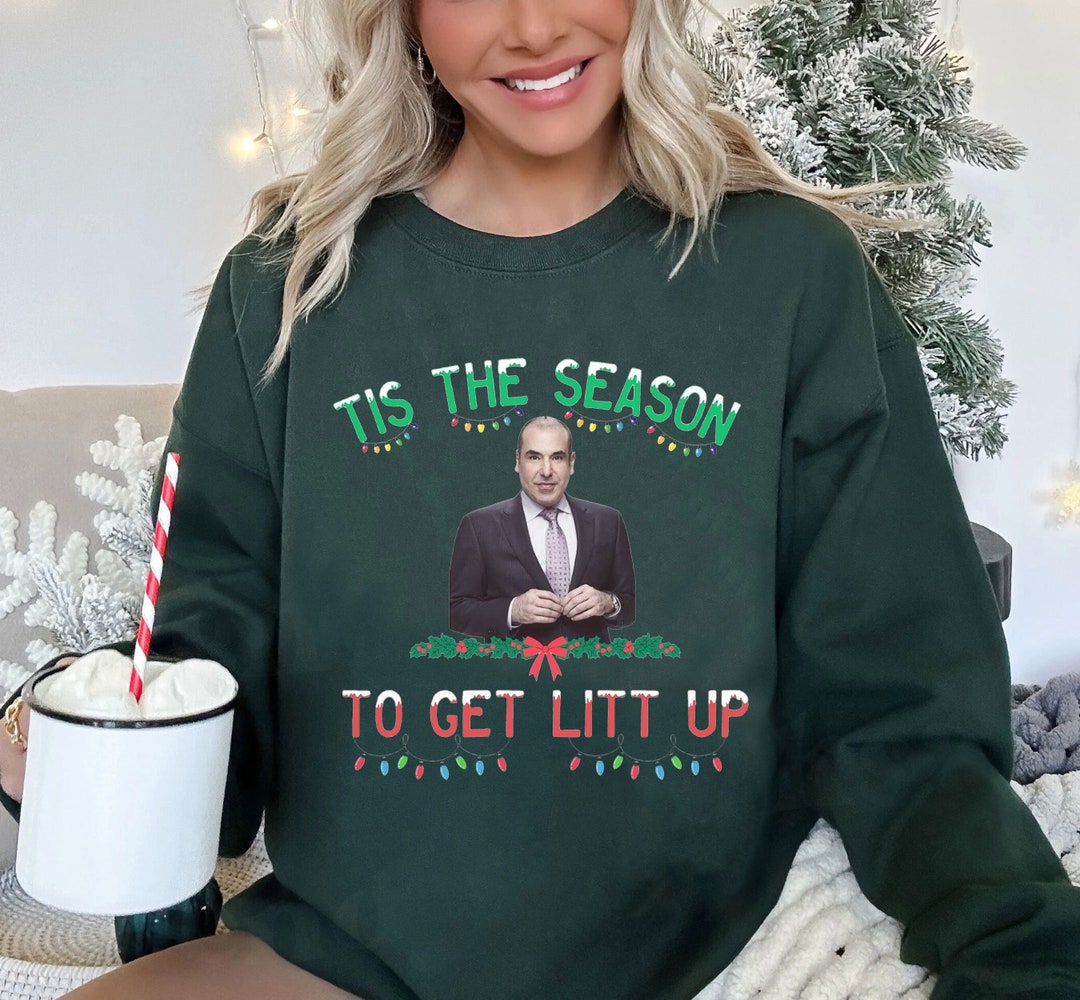 Louis Litt Christmas Sweatshirt Let's Get Litt up Funny - Etsy