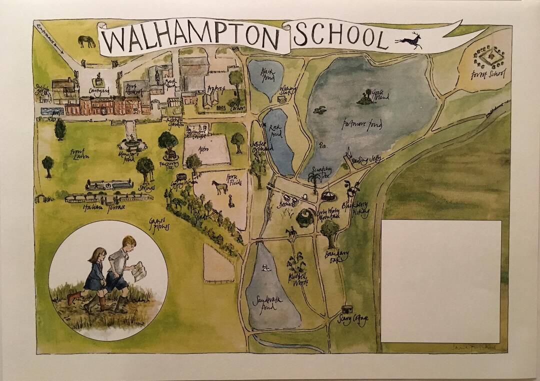 Walhampton School Map - Etsy