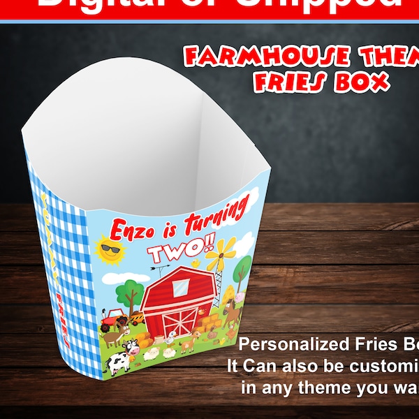 French Fries Box - Etsy