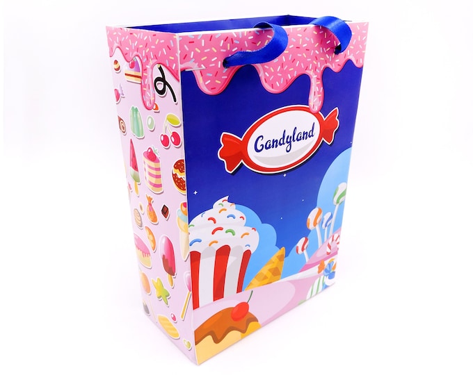 Custom Candyland Party Favor Gift Bags Personalized - Etsy