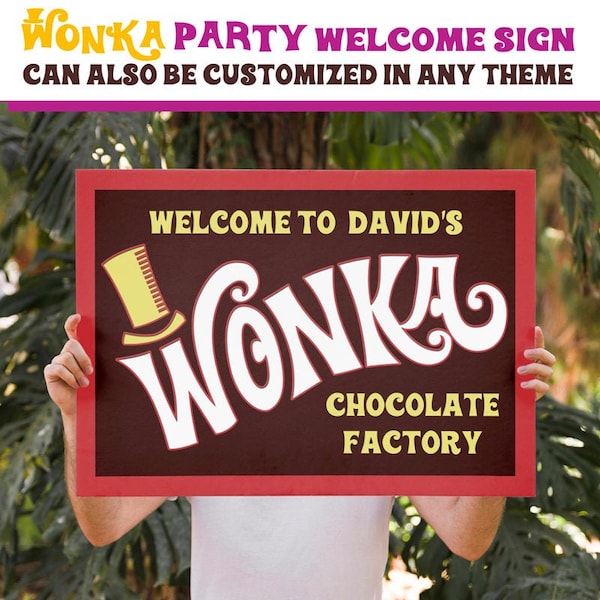 Willy Wonkas Factory Signs - Etsy