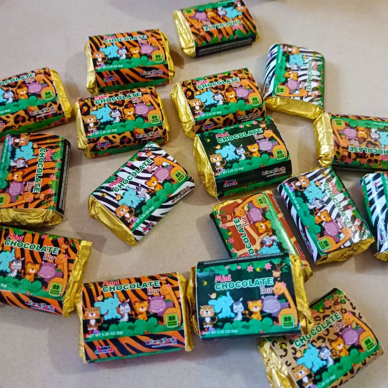 Willy Wonka Mini Chocolate Bars, Personalized Party Favors - Etsy