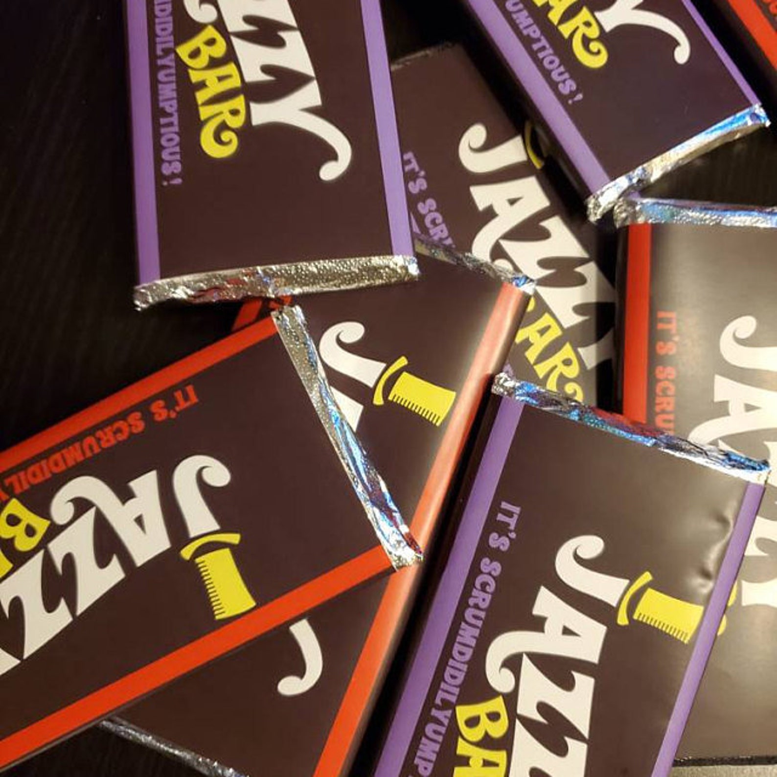 Willy Wonka Bar Wrapper Wonka Chocolate Bar Wrapper | Etsy