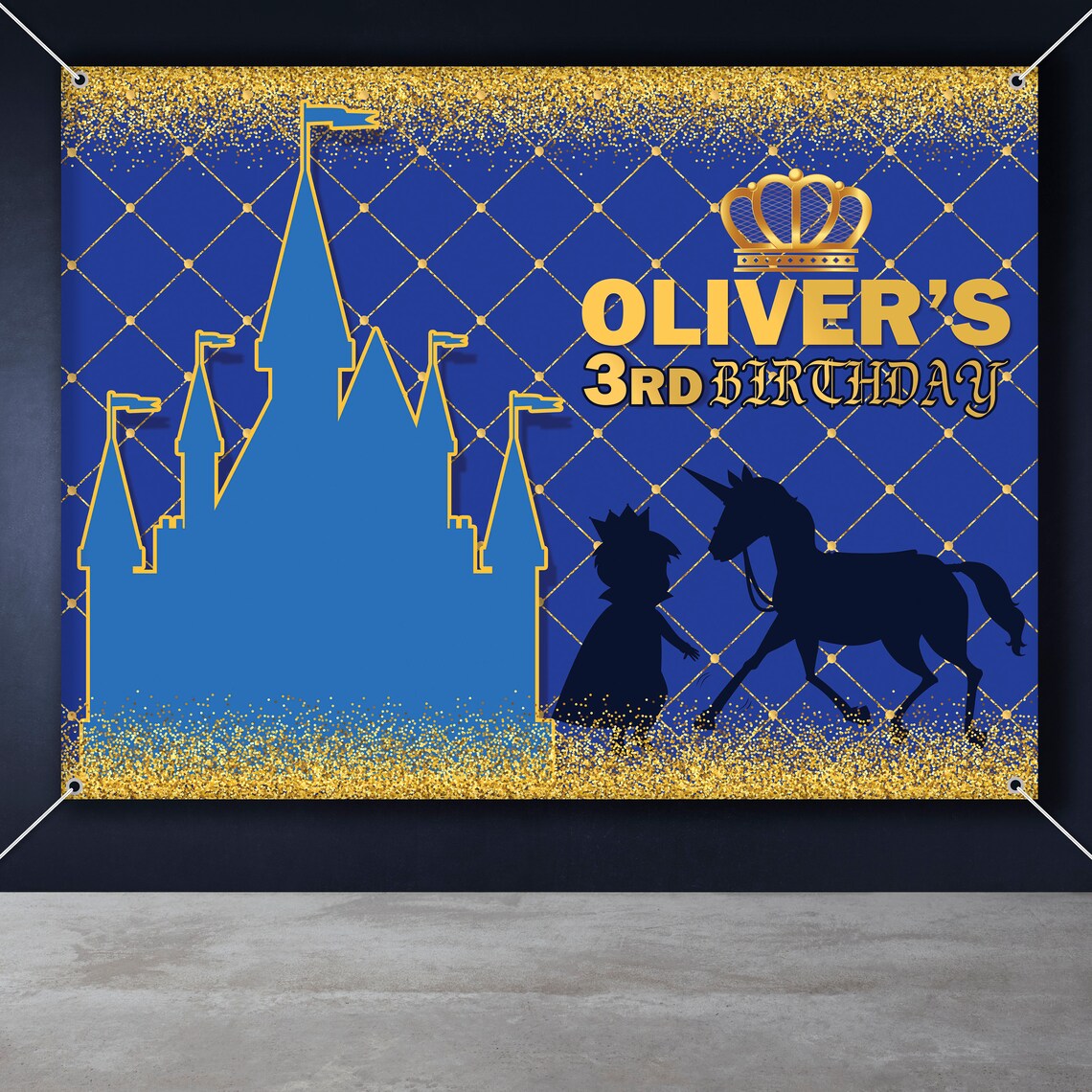 Royal Prince Theme Printed Backdrop Prince Birthday Backdrop - Etsy