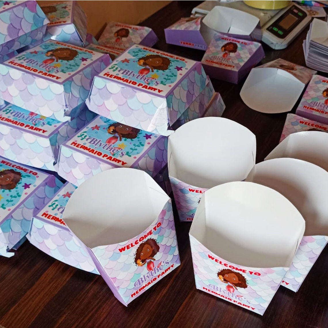 Farmhouse Birthday Party Food Boxes: Burger & Fries (digital or Shipped ...