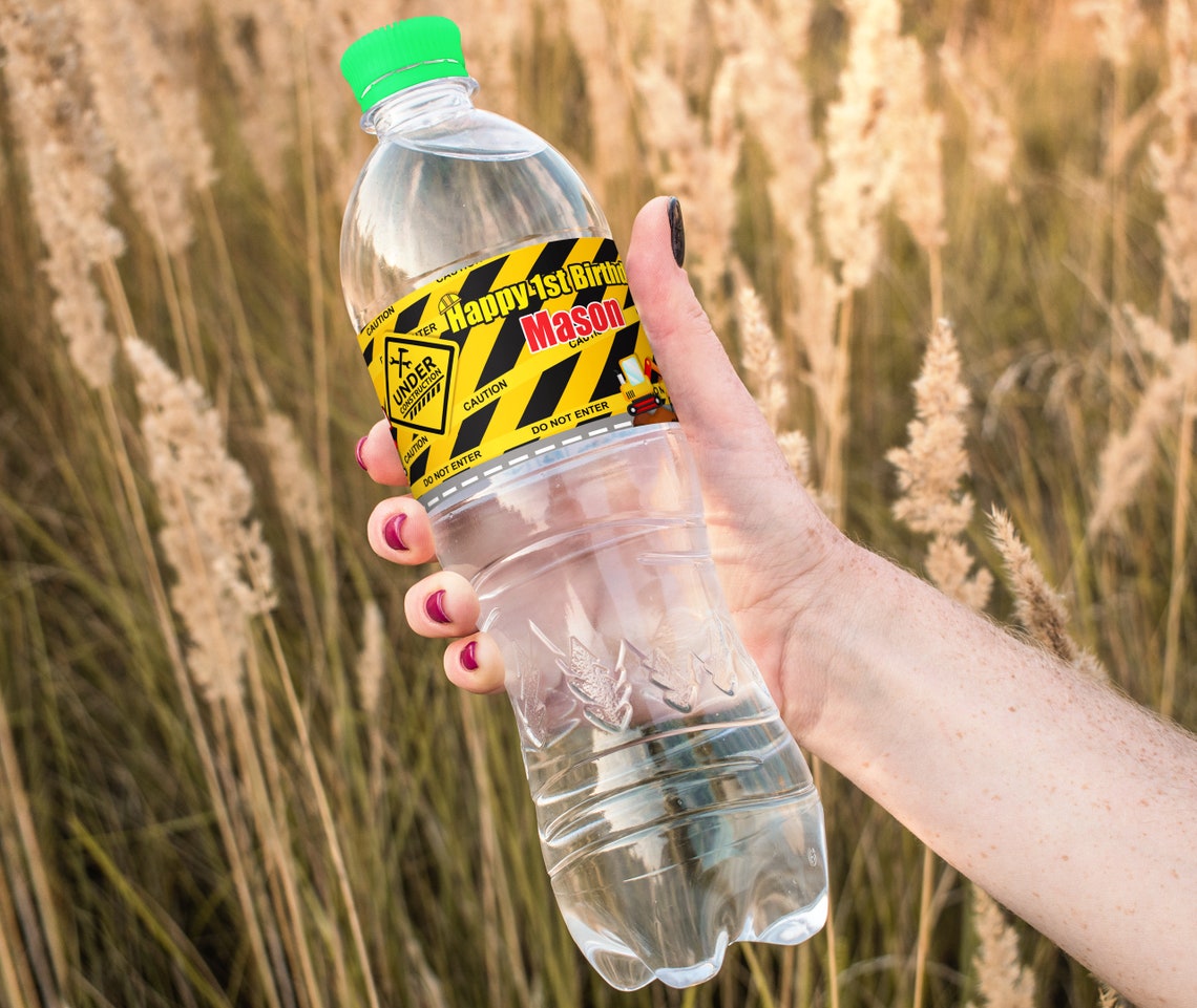 Construction Birthday Favor Set Bundle Bottle Wrapper Caprisun - Etsy