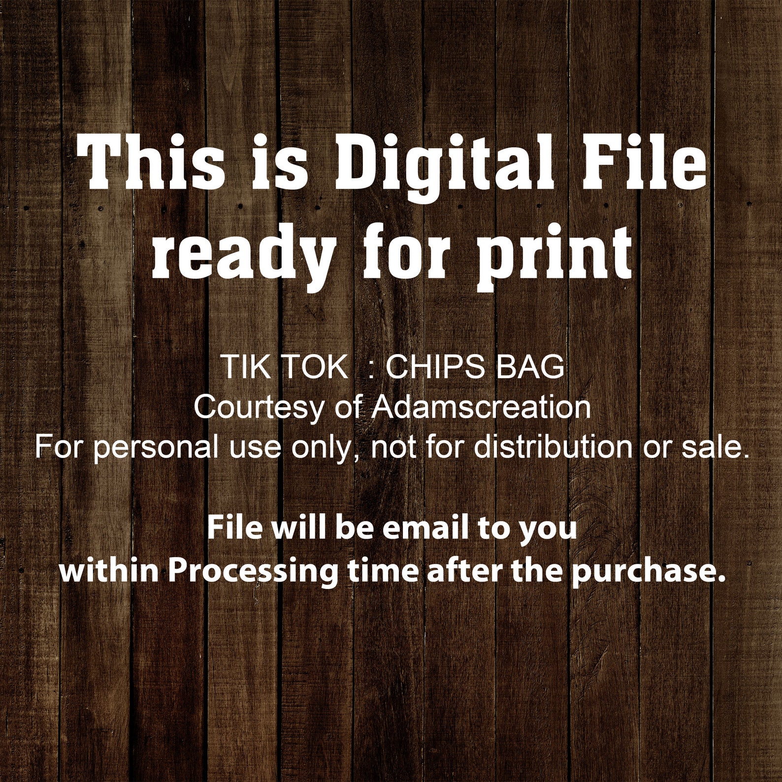 Tik Tok Chips Bag Tik Tok Chips Birthday Chip Bags Boys Girls - Etsy