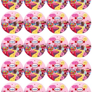 Candyland Birthday Gift Tag Candy Land Gift Tag Printables Birthday ...