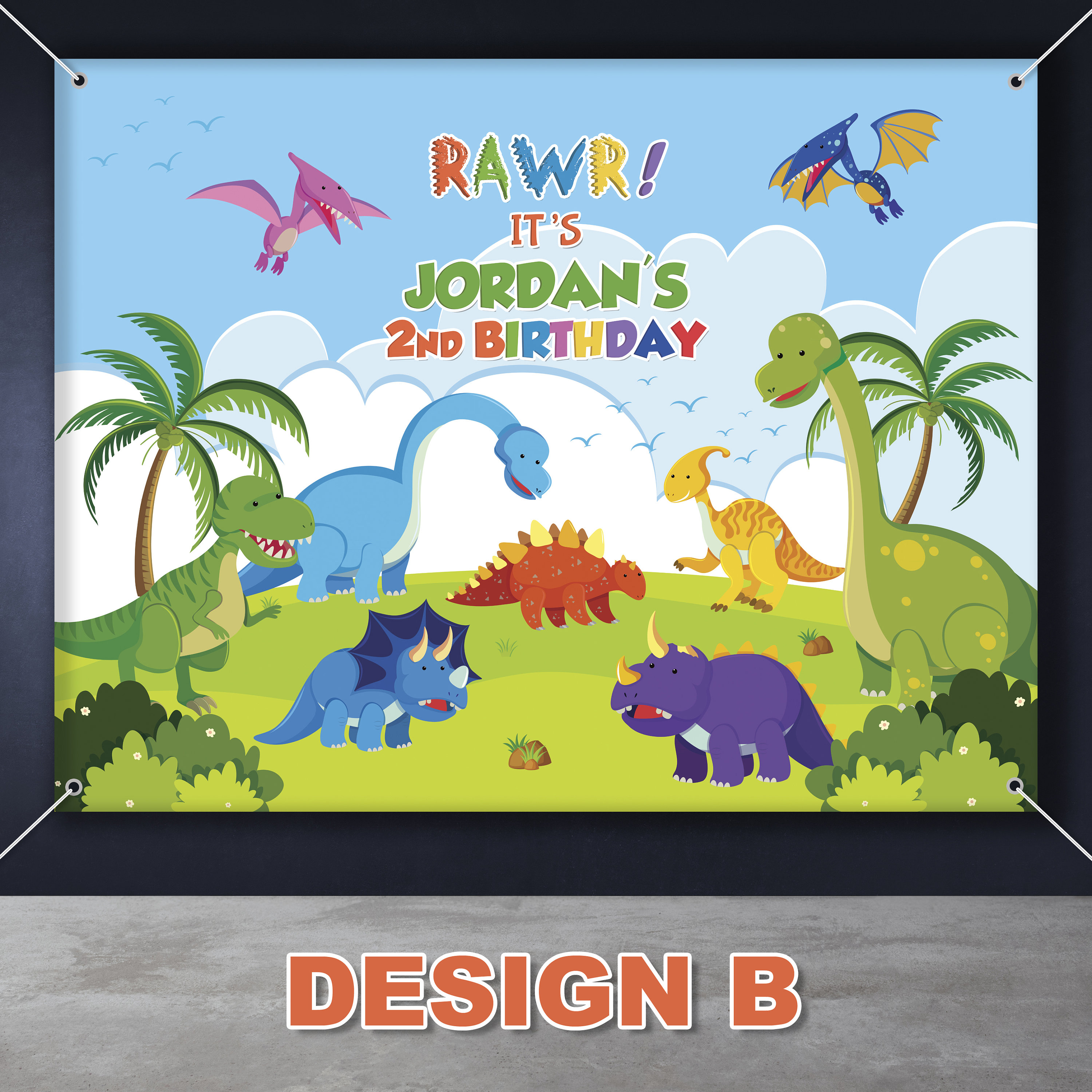 Dinosaur Backdrop Dinosaur Birthday Banner Dinosaur Roar | Etsy