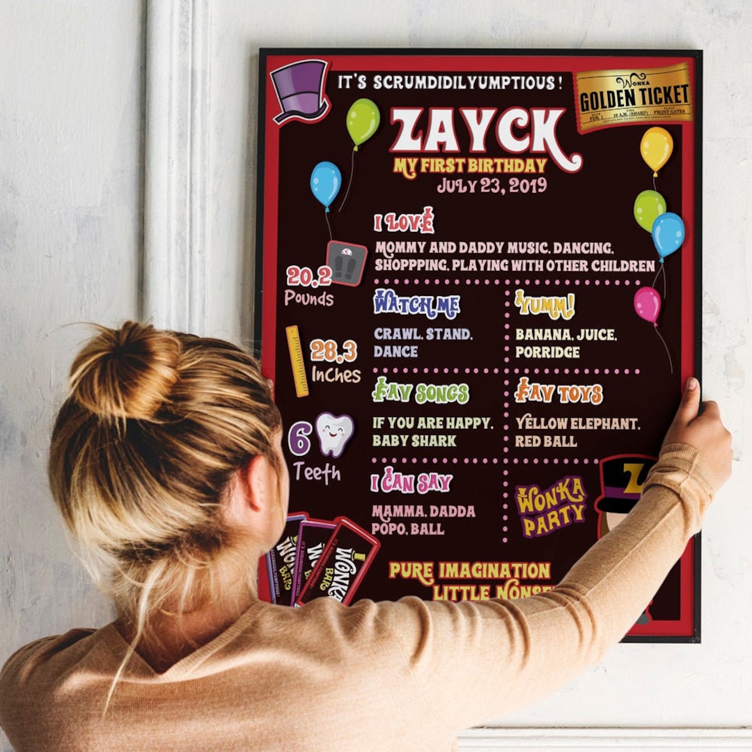 Charlie Birthday Board First Birthday Chalkboard Sigr Charlie Milestone ...