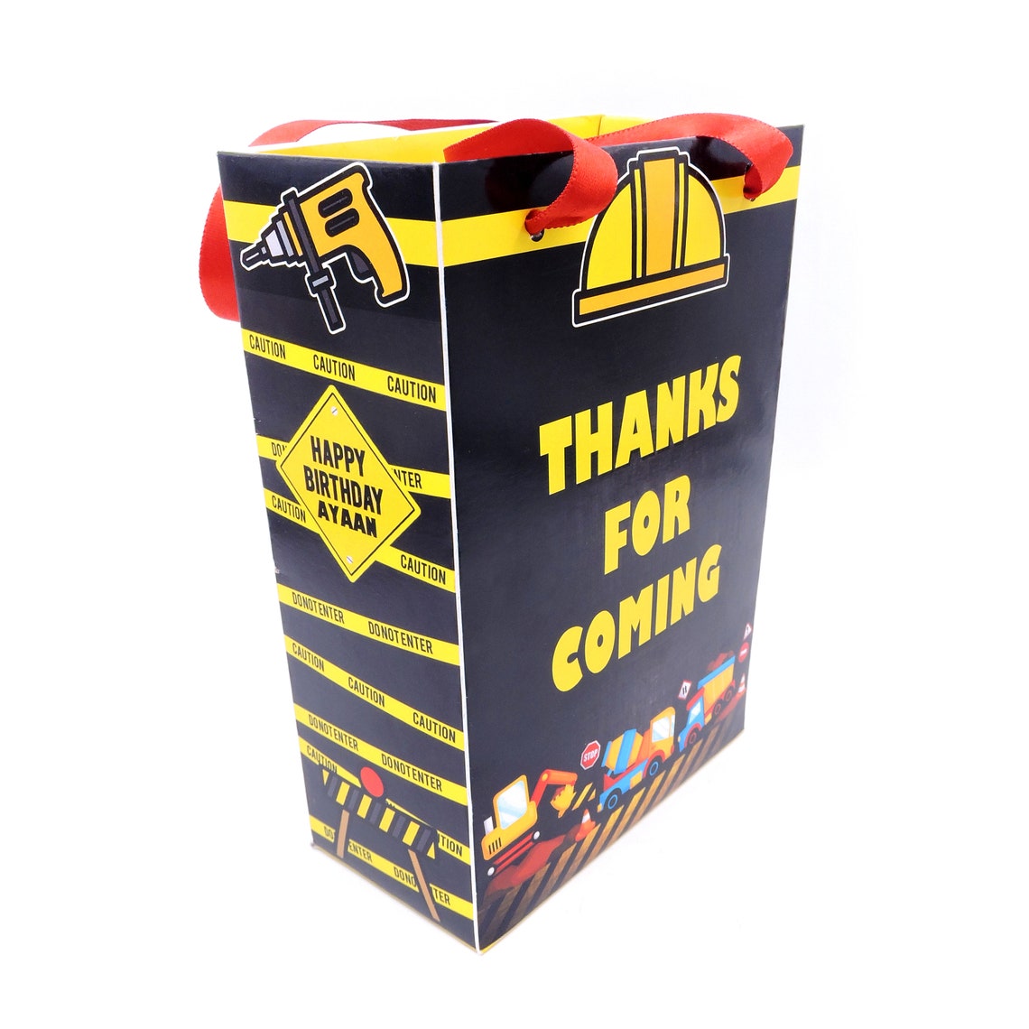 Construction Favor Bags Construction Theme Gift Bags Birthday - Etsy