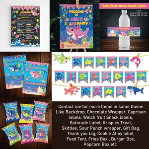 Pink Shark Theme Welcome Birthday Sign, Birthday Decor, Welcome Party ...