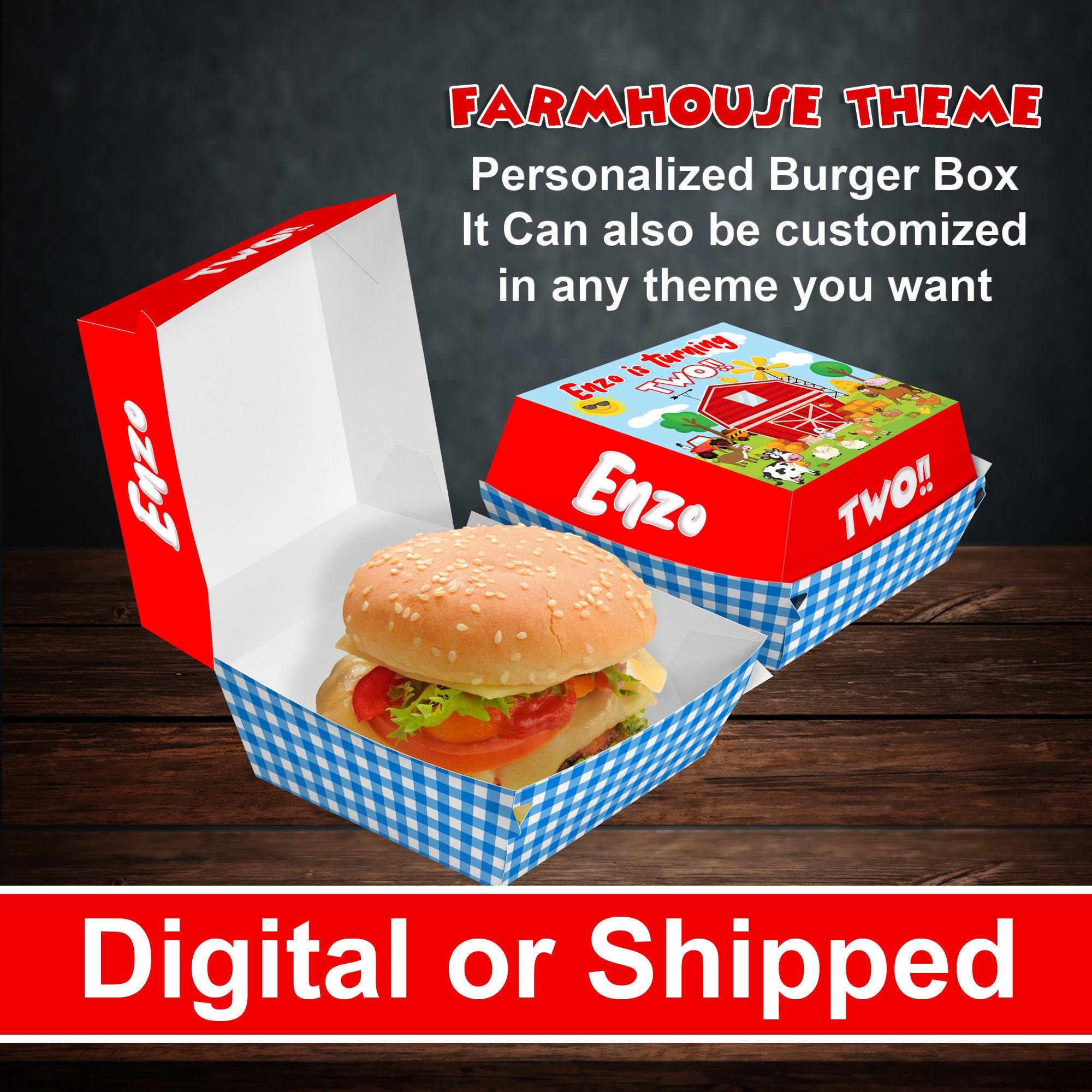 Big Mac Box Template