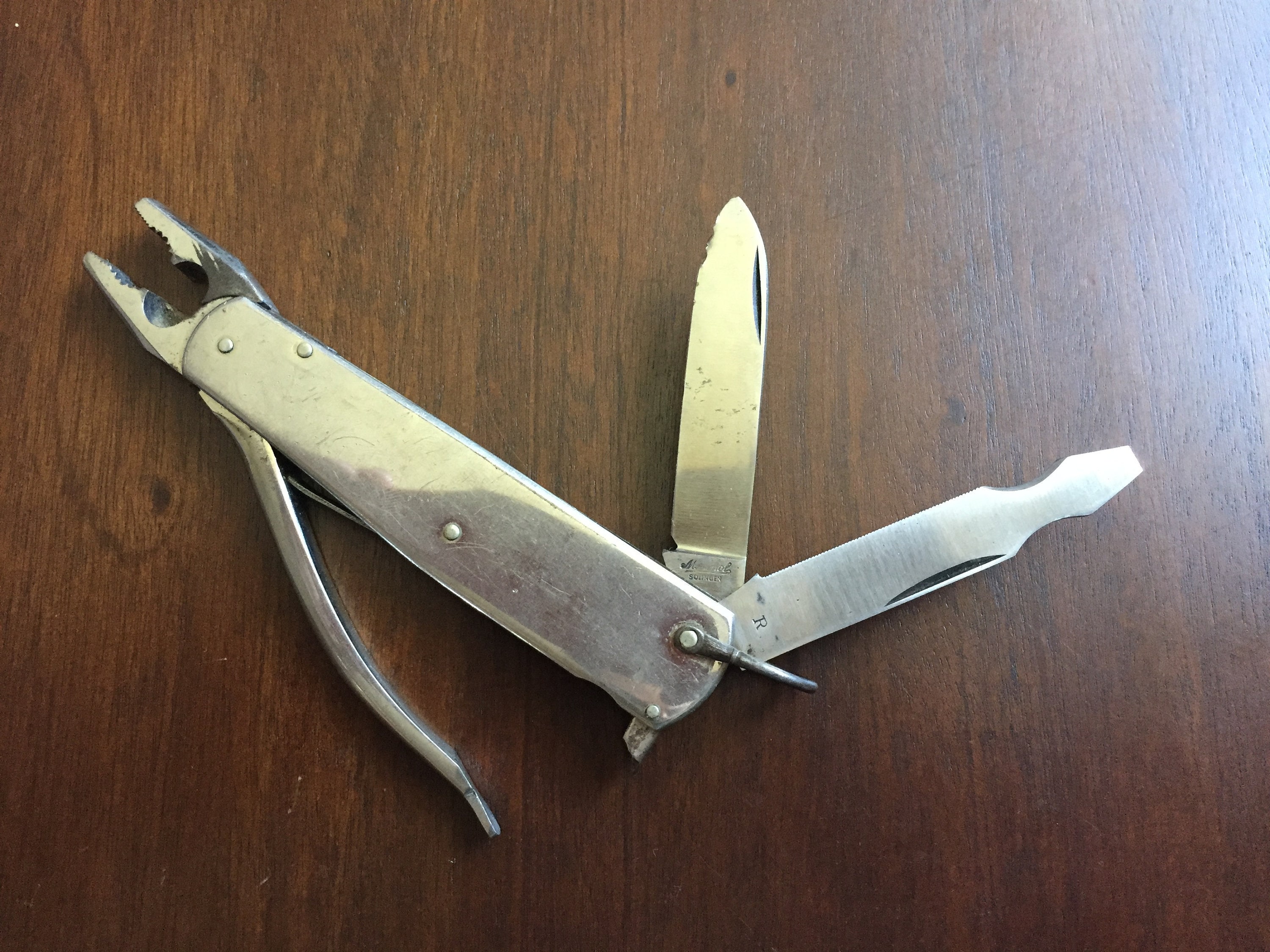 German Spring Loaded Plier Knife - Etsy