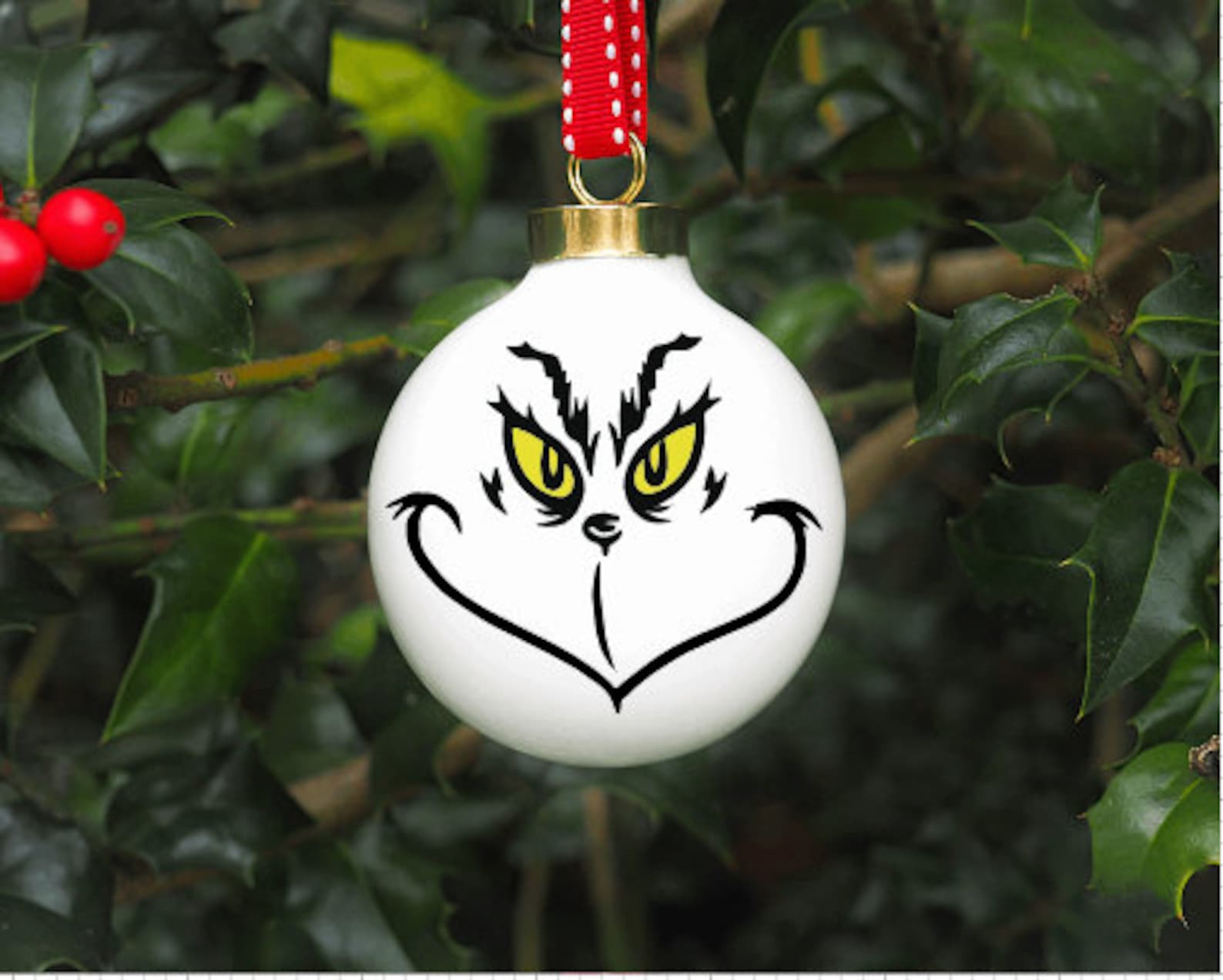 Grinch Face Decal Grinch Face Sticker Christmas Decal - Etsy
