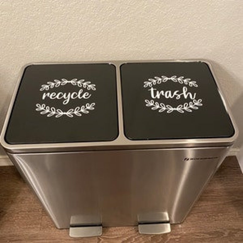 Trash and Recycle Decal Set Trash and Recycle Stickers | Etsy