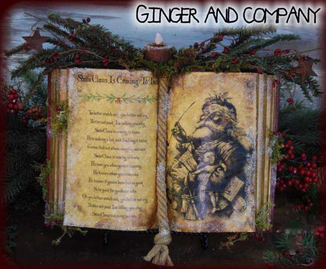 Santa Claus is Coming to Town Book - Etsy