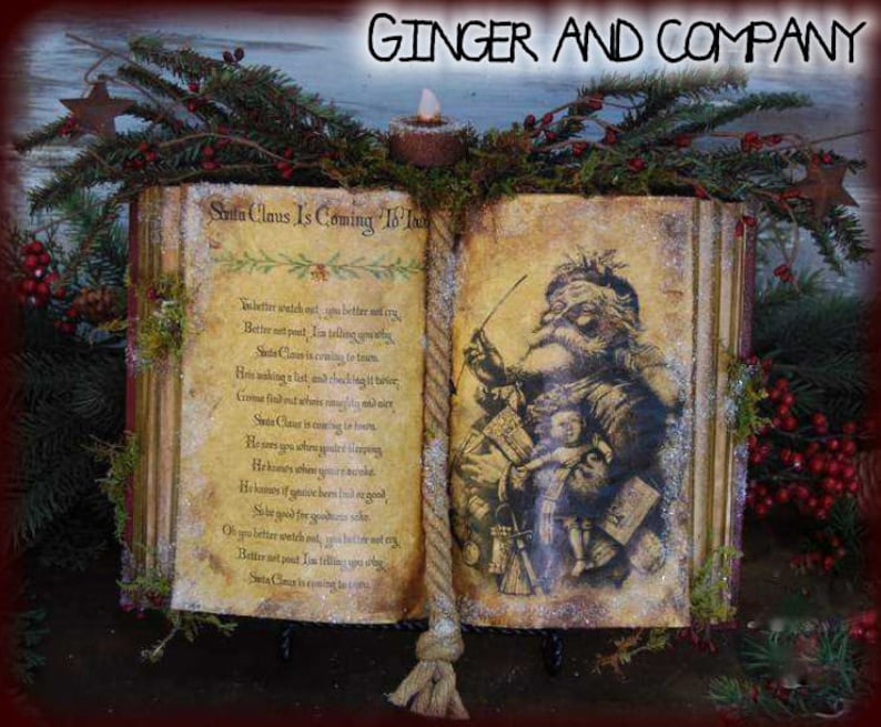 Santa Claus is Coming to Town Book - Etsy