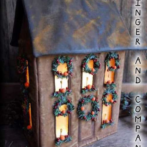 Colonial Christmas House Luminare - Etsy