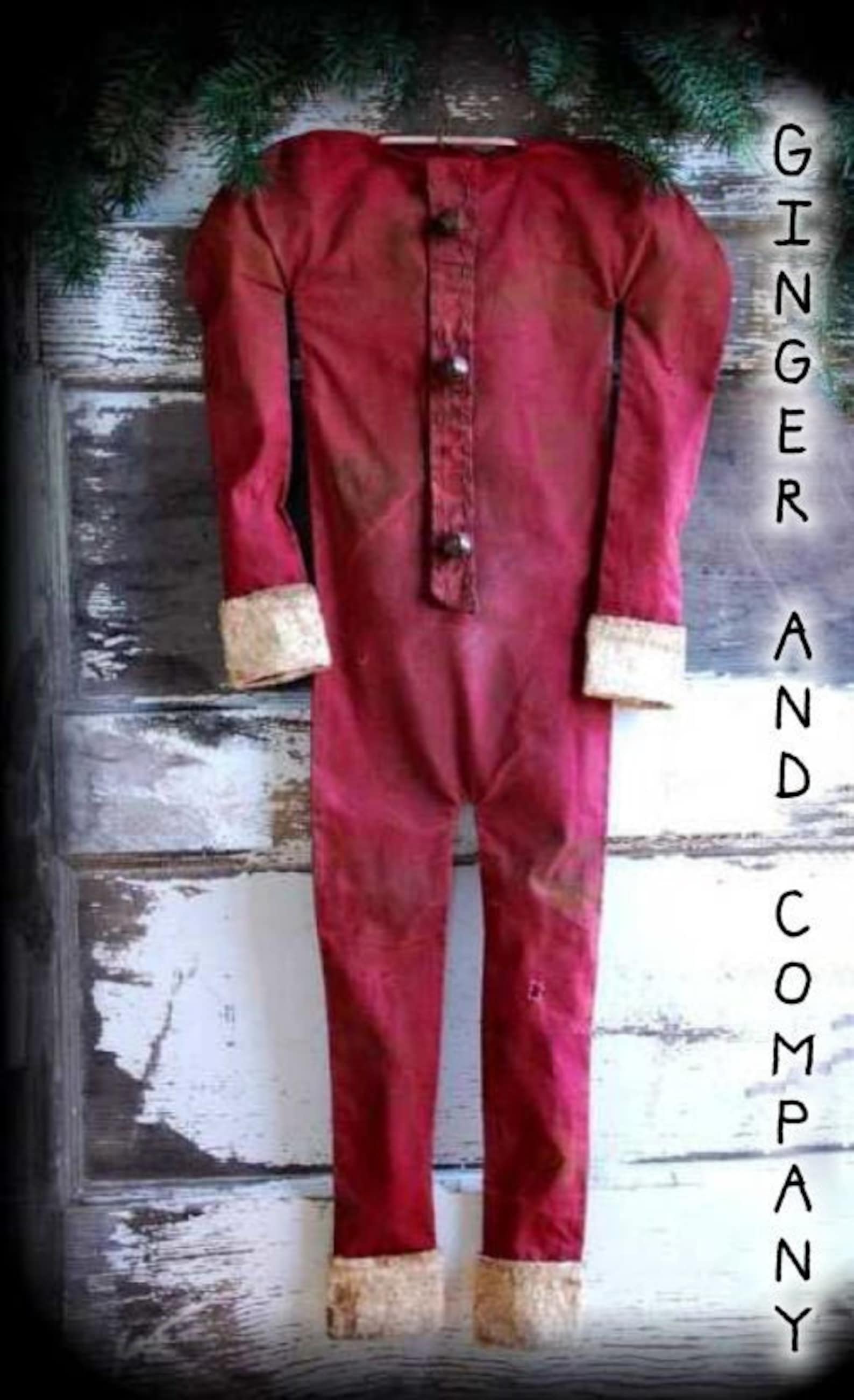 Santa's Long Skinny Long Johns 35" LONG - Etsy