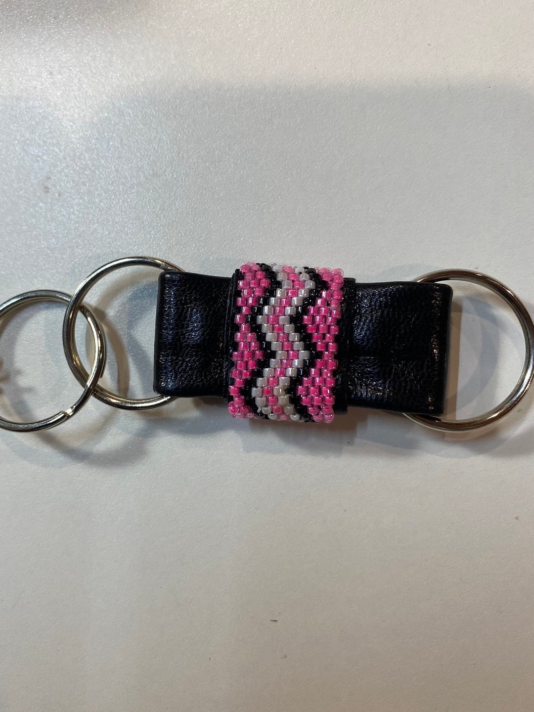 Native American Beaded Keychain - Etsy