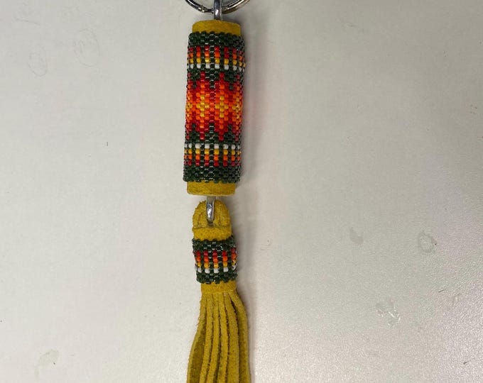 Native American Beaded Keychain KC-3 - Etsy