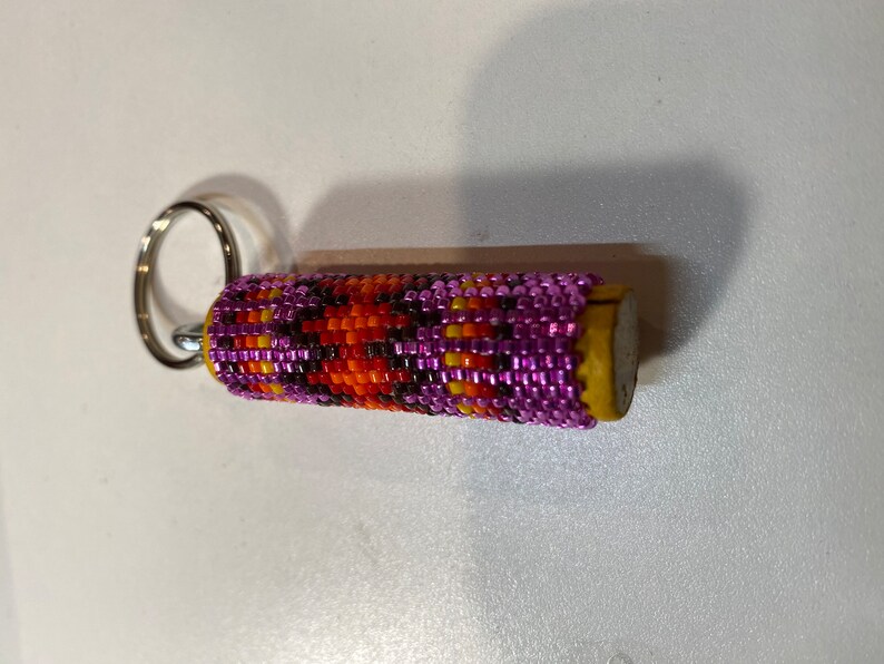 Native American Beaded Keychain - Etsy