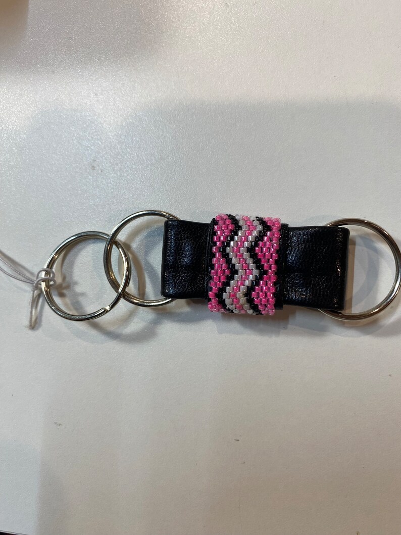 Native American Beaded Keychain - Etsy