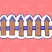 Fence Cookie Cutter STL File Instant Download 4.5" Cookie Size - Etsy