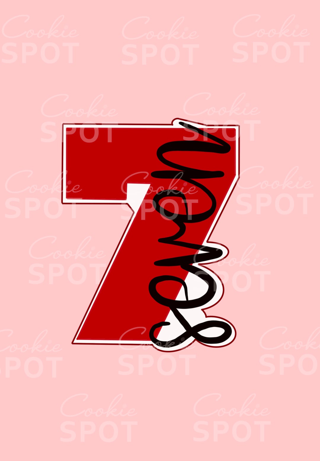 Number 7 Cookie Cutter - Etsy