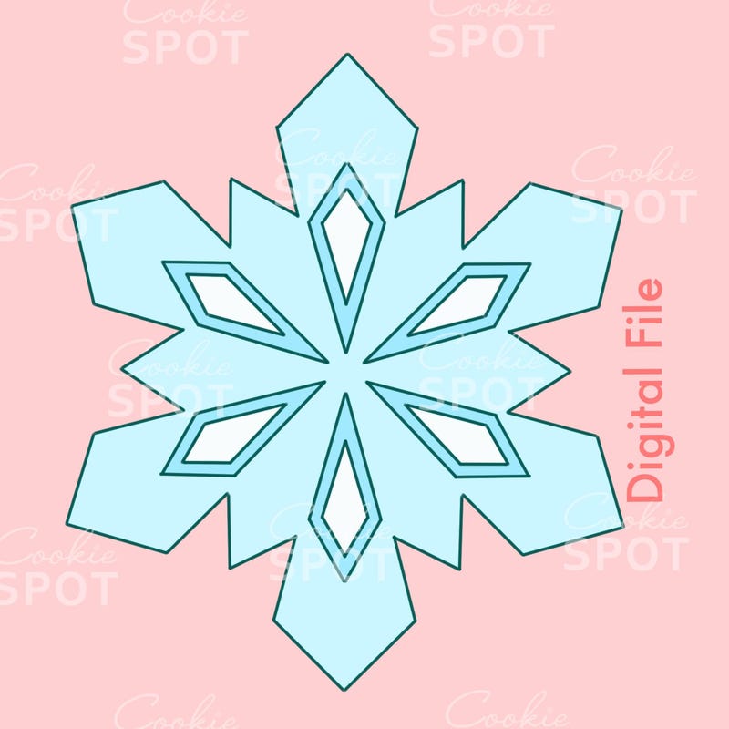 Snowflake Cookies - Etsy