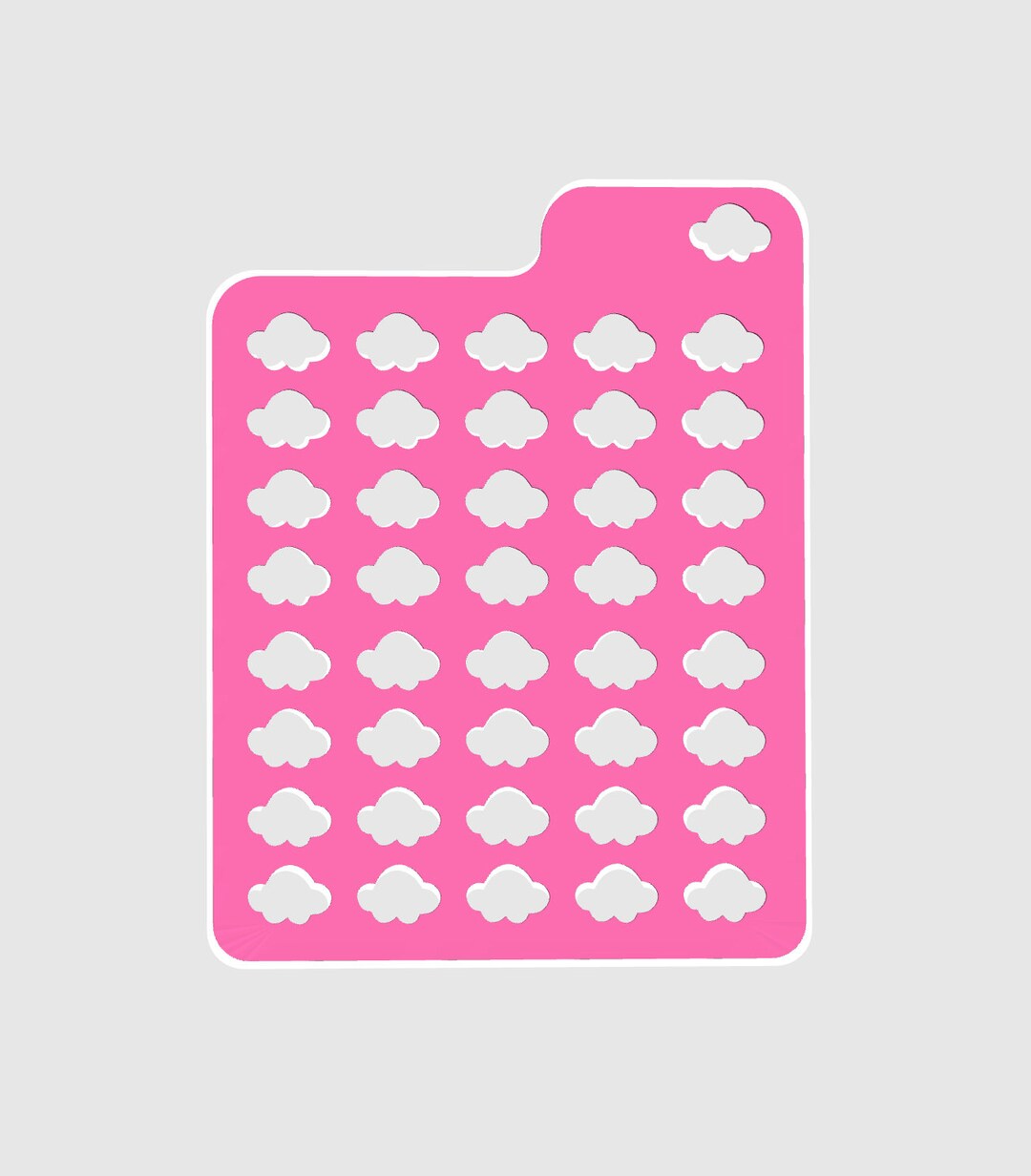 DIGITAL - Cloud Sprinkle Stencil STL File (download for 3D Printing) - Etsy