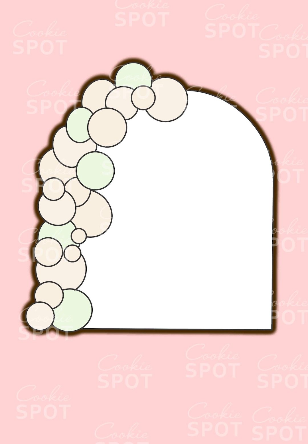 DIGITAL - Balloon Garland Arch Cookie Cutter STL File Instant Download ...