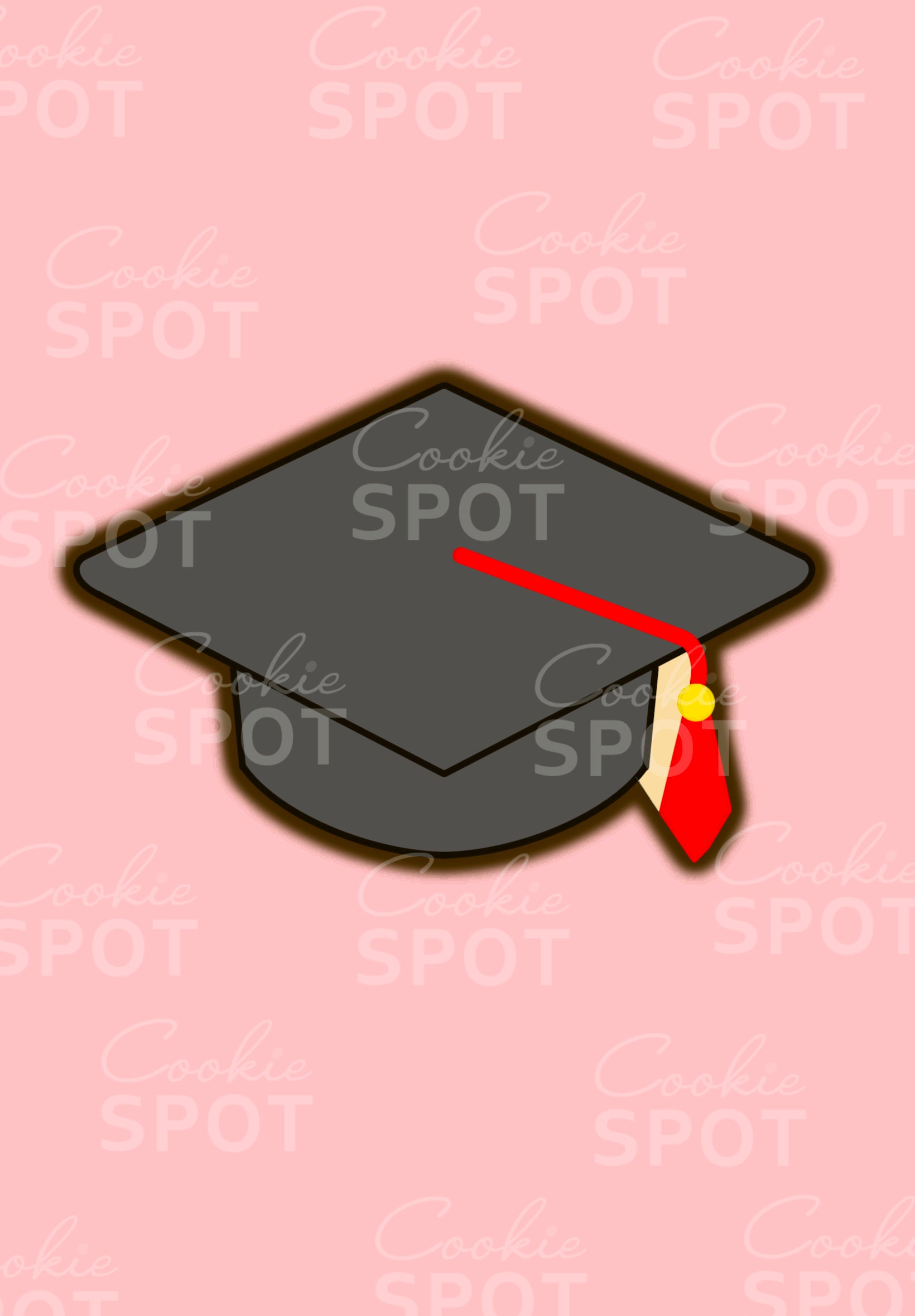 DIGITAL Graduation Hat Cookie Cutter STL File Instant Download 4 Cookie ...