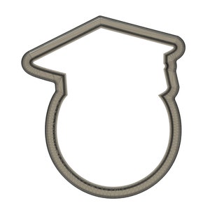DIGITAL - Grad Smiley Face Cookie Cutter STL File Instant Download 4 ...