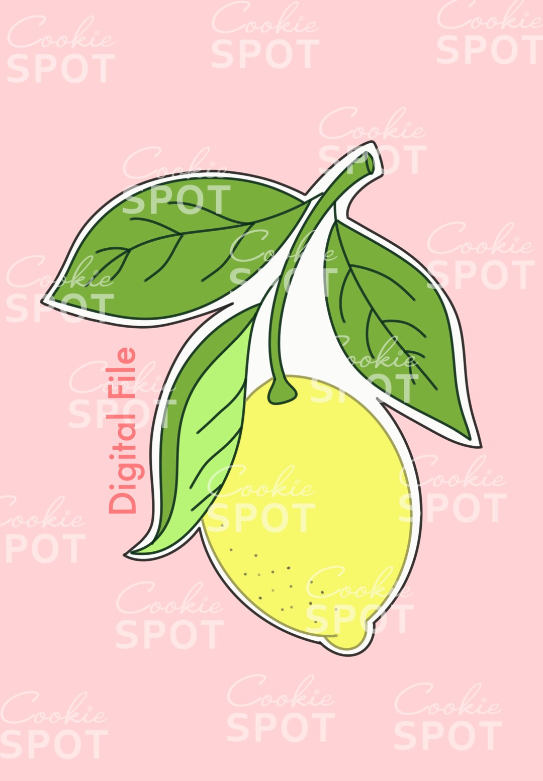 DIGITAL - Lemon Branch Cookie Cutter STL File Instant Download 4 ...