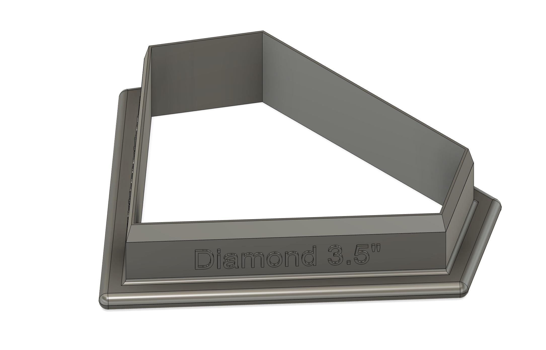 DIGITAL - Diamond Cookie Cutter STL File Instant Download 3.5" Cookie ...