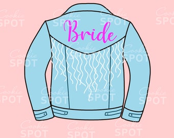 Jean Jacket-cookie Cutter-bride-wedding-married - Etsy