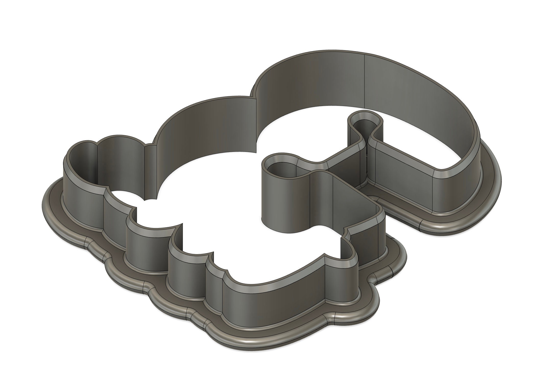 DIGITAL - Three Cookie Cutter STL File Instant Download 4" Cookie Size ...