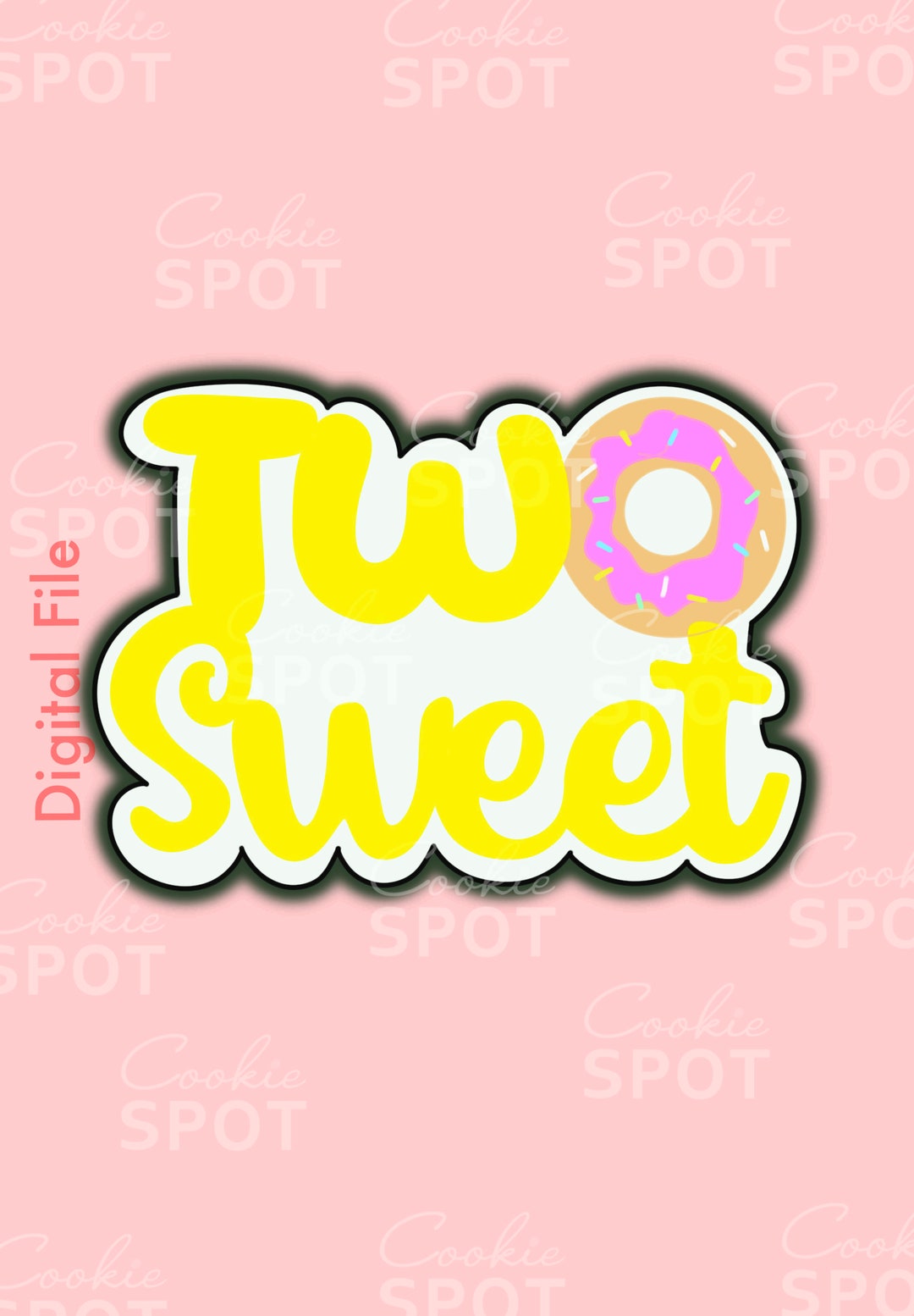 Two Sweet Donut Cookie Cutter STL File (digital Download) - Etsy