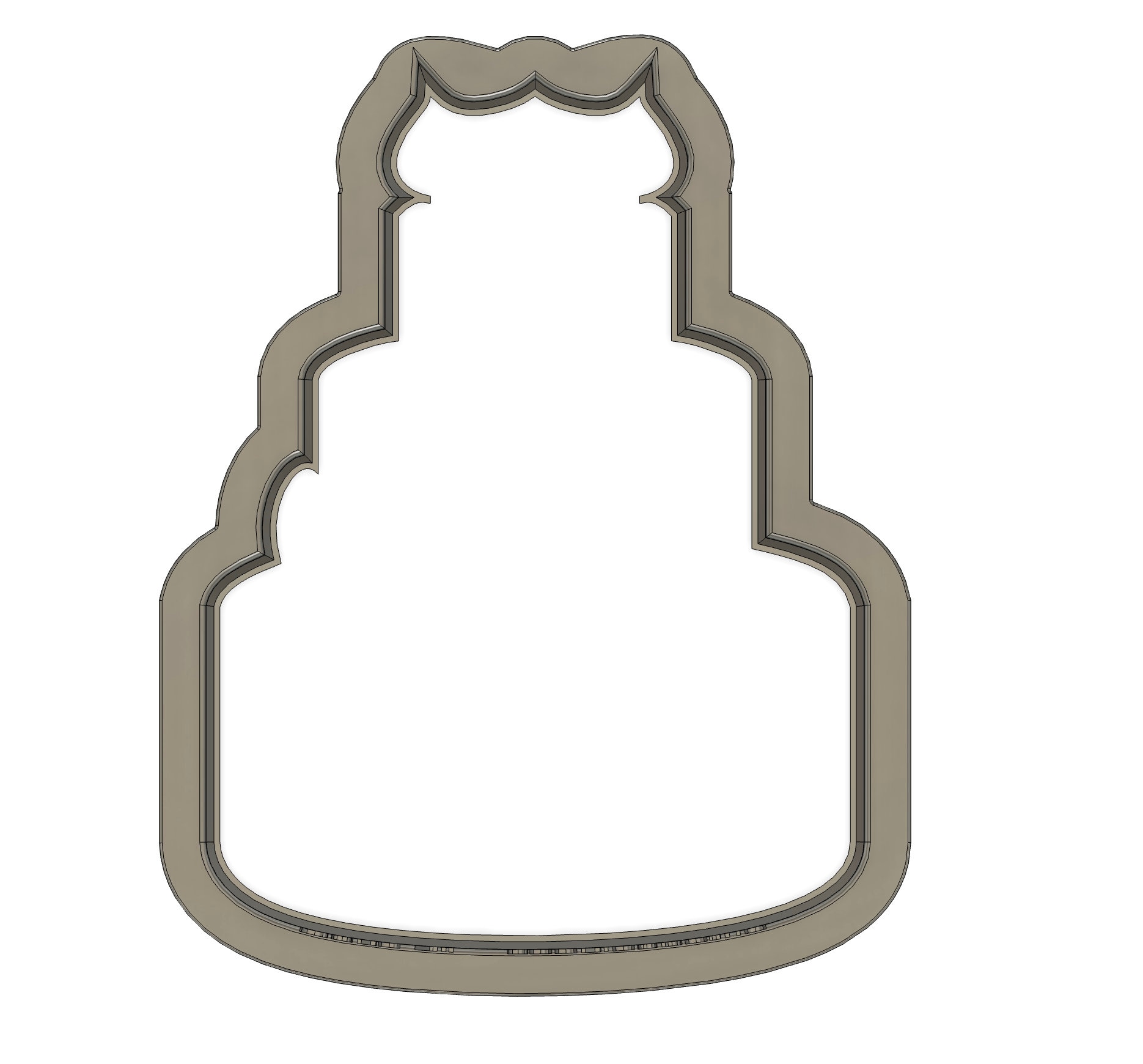 DIGITAL Birthday Cake Cookie Cutter STL File Instant Download 4 Cookie ...
