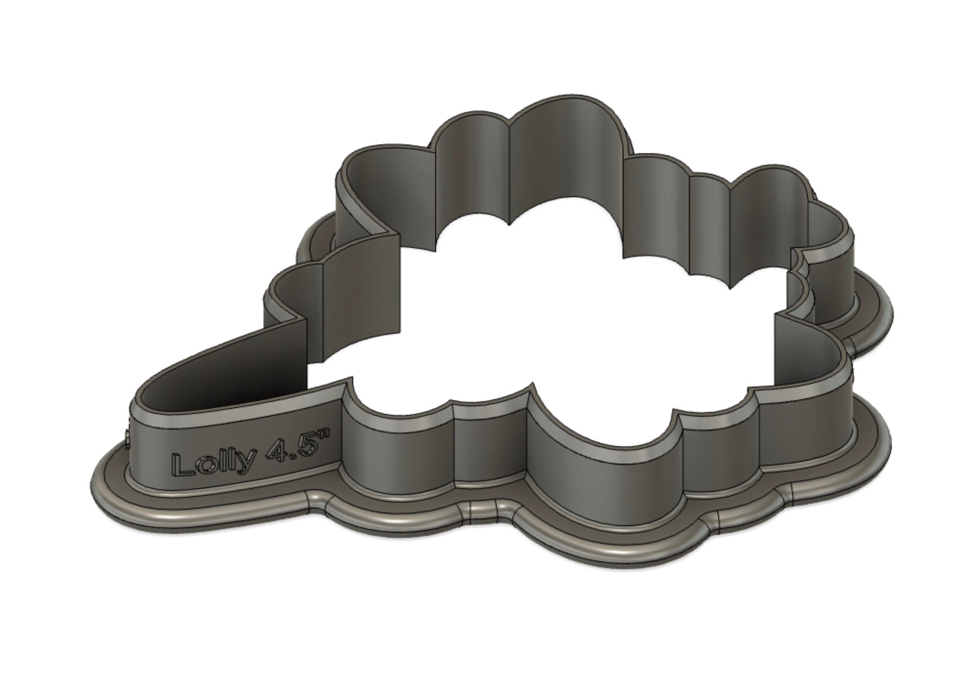 Lolly Pop Candy Cookie Cutter STL File Instant Download 4.5 Cookie Size ...