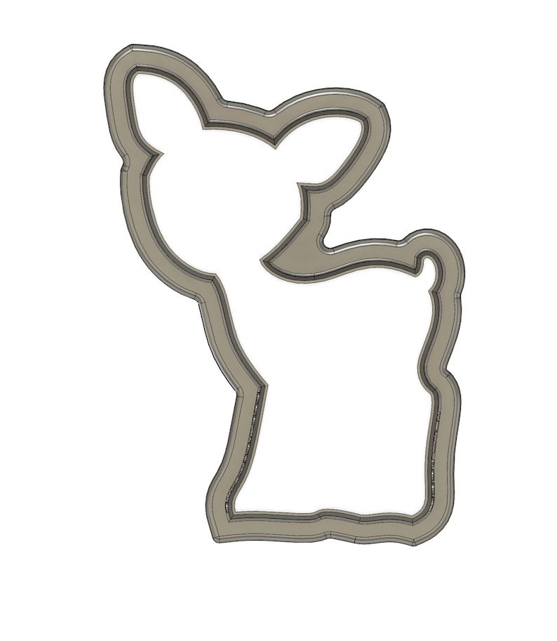 DIGITAL - Deer Cookie Cutter STL File Instant Download 4.5" Cookie Size ...