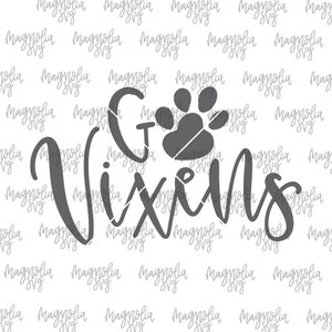 Football SVG, Go Vixens SVG, Vixens Football SVG, Fox Shirt Cut File ...