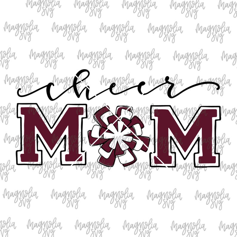 Cheer Mom Shirt Clip Art Cheer Mom Tshirt Sublimation File | Etsy