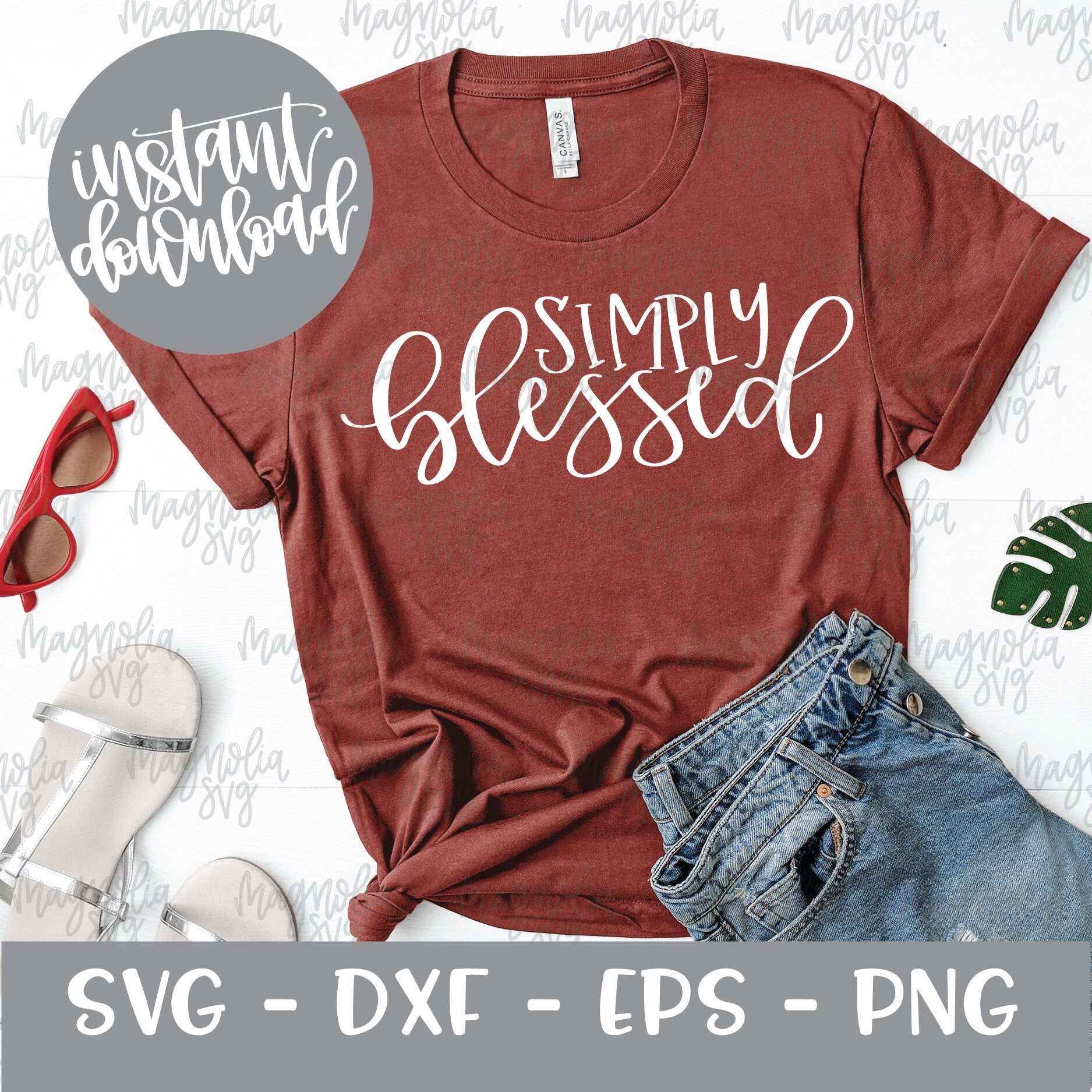 Simply Blessed Svg Simply Blessed Shirt Design Svg Blessed Etsy