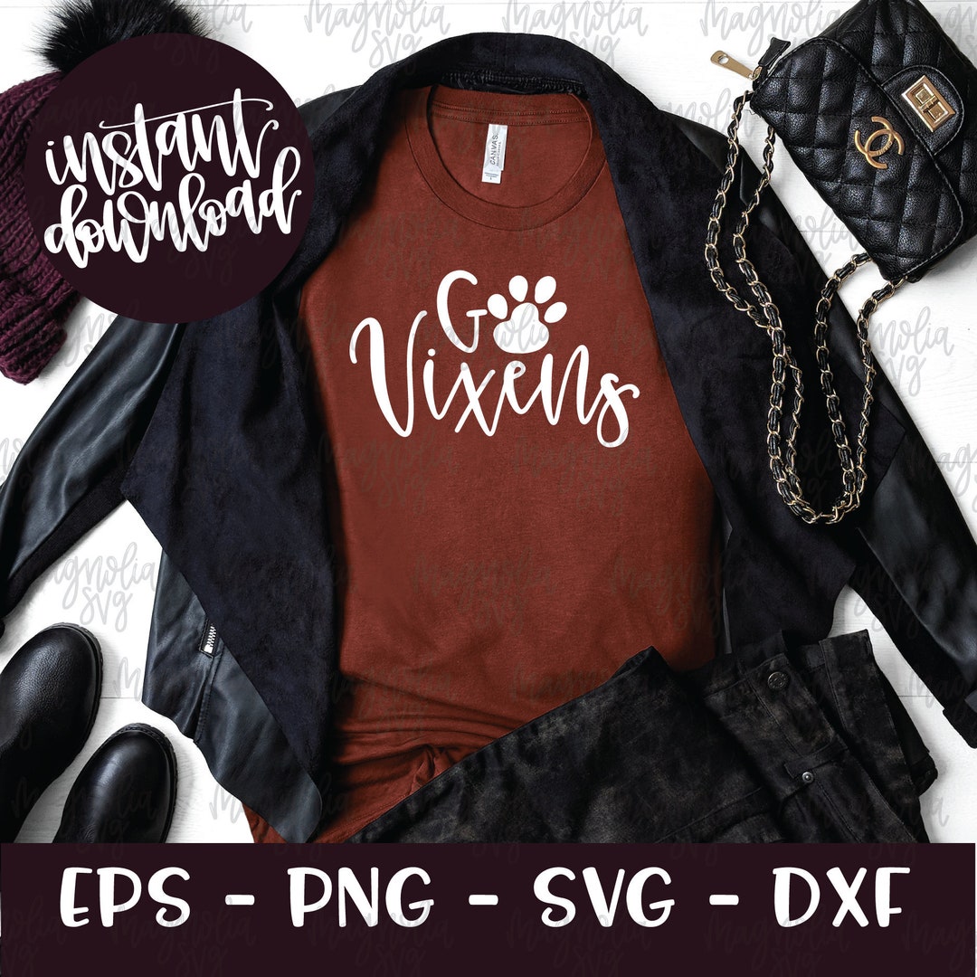 Football SVG, Go Vixens SVG, Vixens Football SVG, Fox Shirt Cut File ...