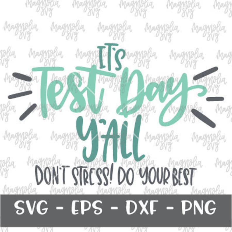 Its Test Day Y'all SVG Test Day SVG Teacher SVG Teacher - Etsy
