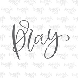 Pray SVG Cut File for Silhouette and Cricut Vinyl Cutting Machines ...
