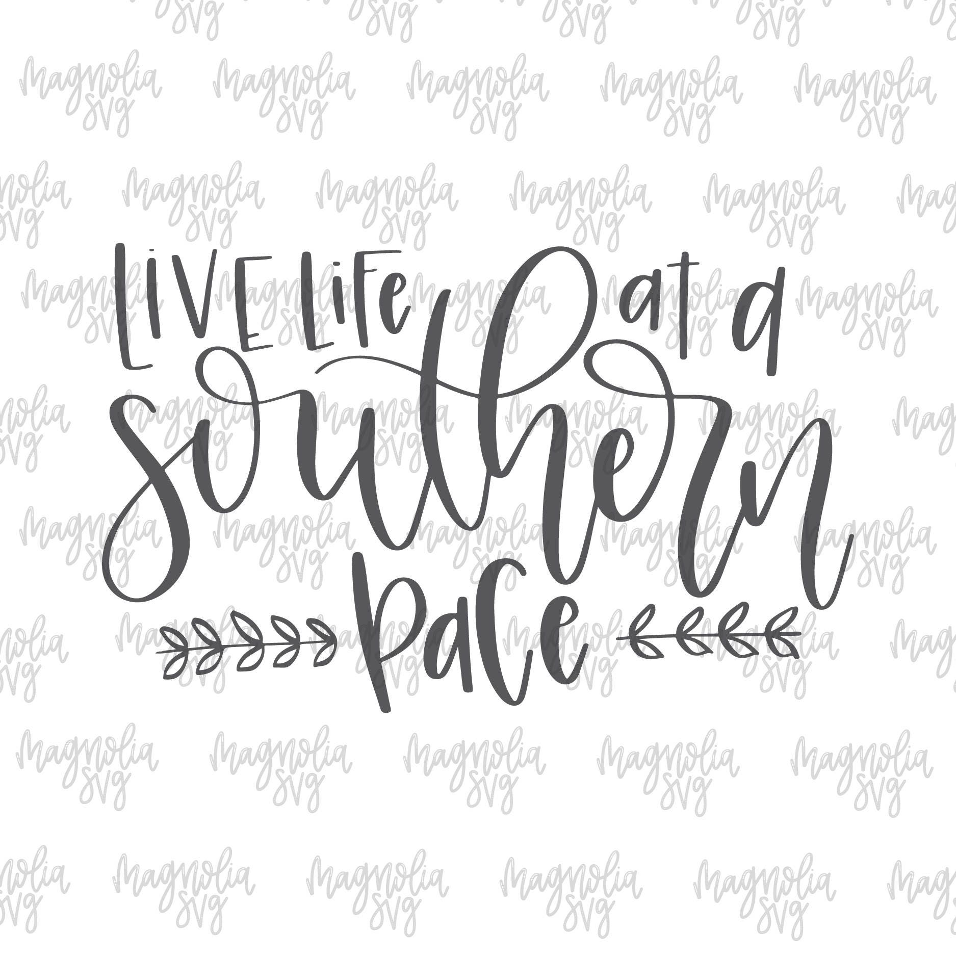 Southern Svg Farmhouse Svg Farmhouse Decor Live Life at a - Etsy